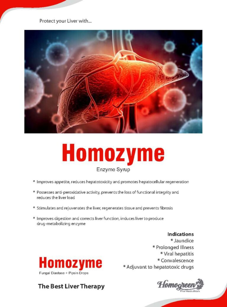 Homozyme - Fungal Diastase+pipsin - Homogreen Pharmaceuticals