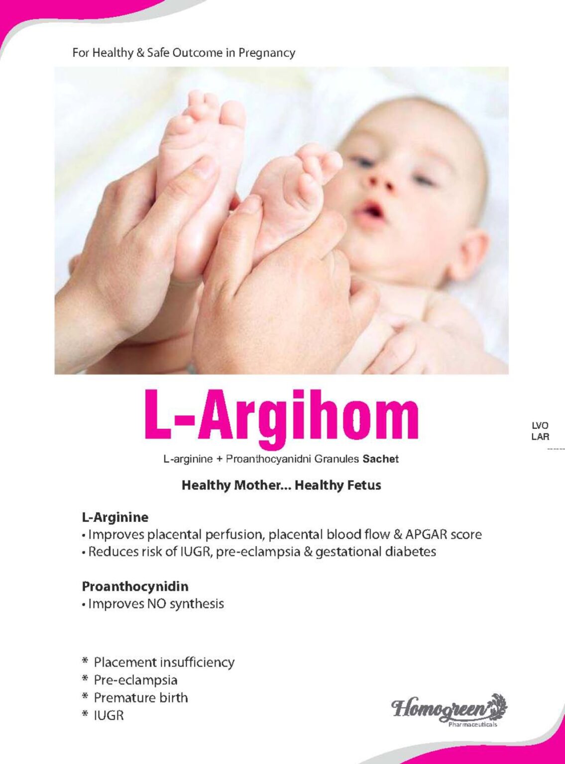 L-argihom - L-arginene 40% + Proanthocyanidin - Homogreen Pharmaceuticals